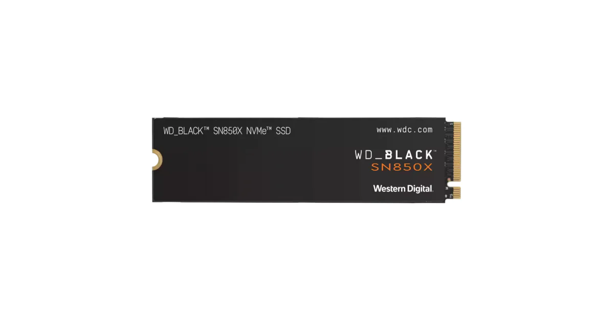 Western Digital Black SN850X With Heatsink SSD 1TB M.2 NVMe PCI Express 4.0